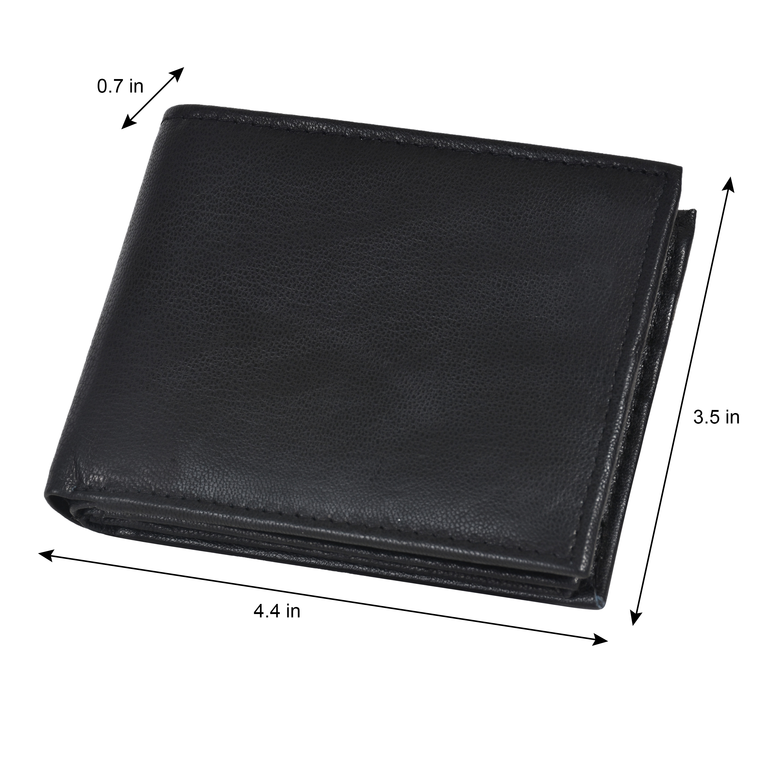 Leatherboss Genuine Leather Men Secure Multi Pocket Bifold Wallet ...